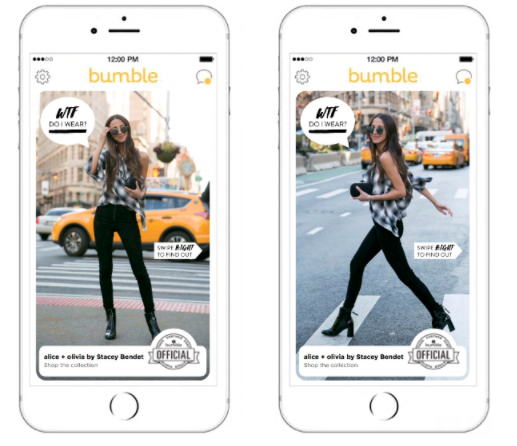 Alice + Olivia looks to lure Bumble users looking for first-date ...
