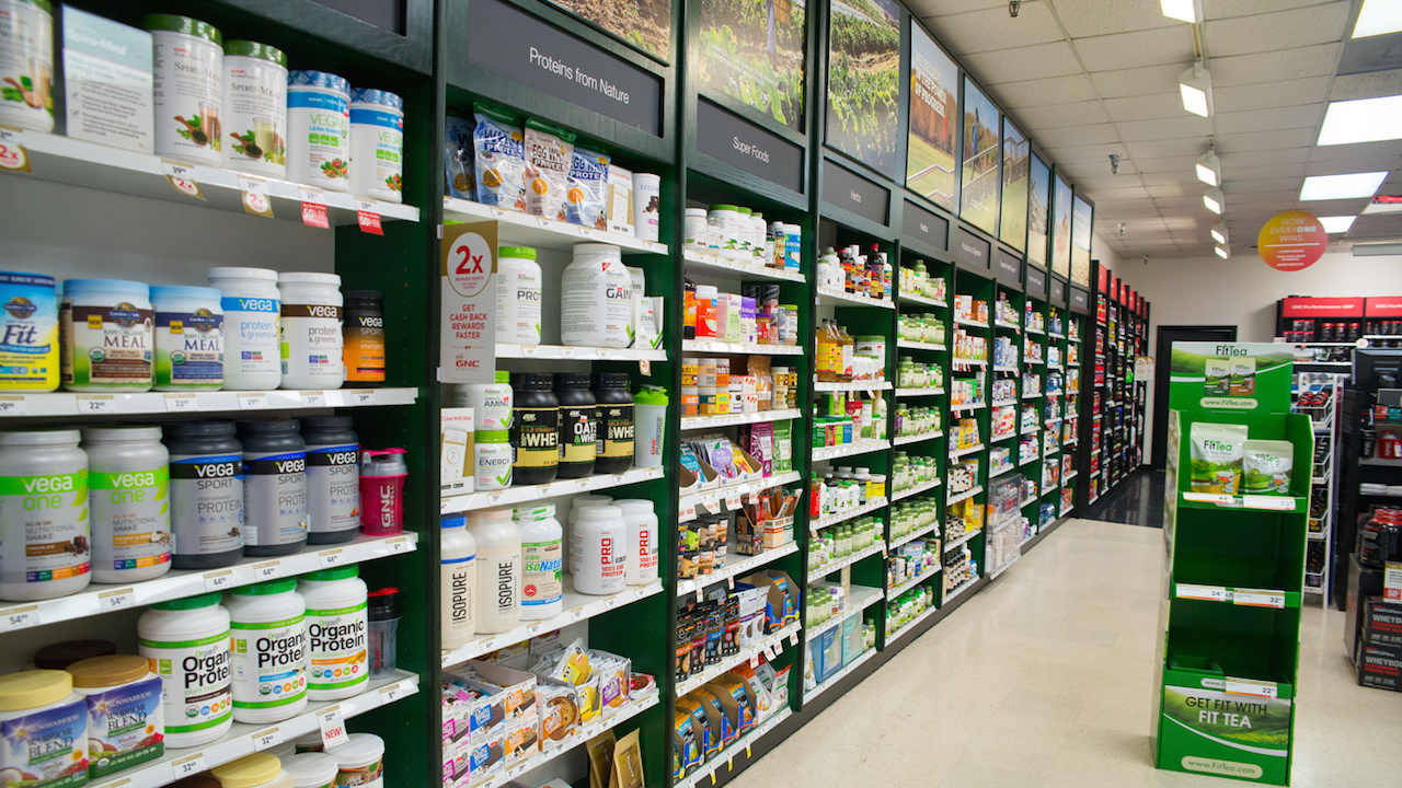 Gnc Store Shelves
