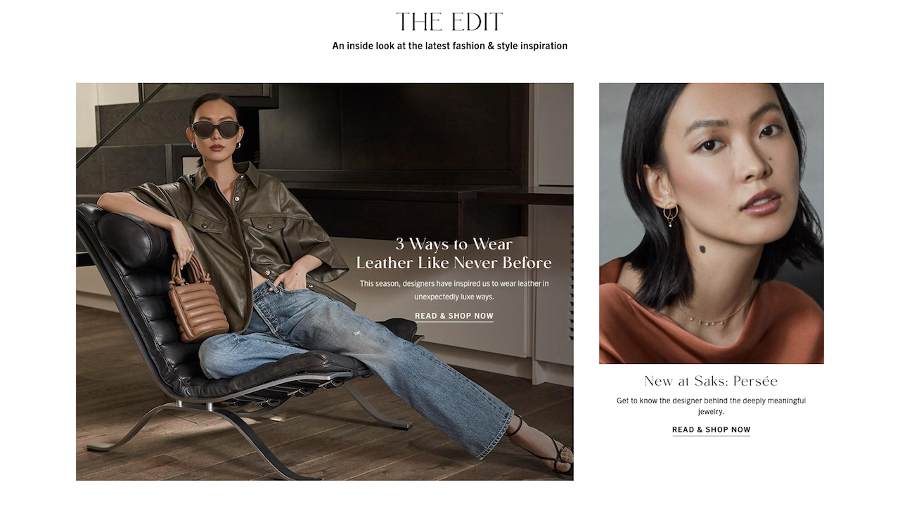 Fashion Briefing: The relaunch of Saks.com spotlights the new standards ...