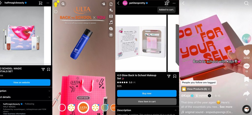 Back-to-school beauty campaigns lean into Snapchat, TikTok and ...